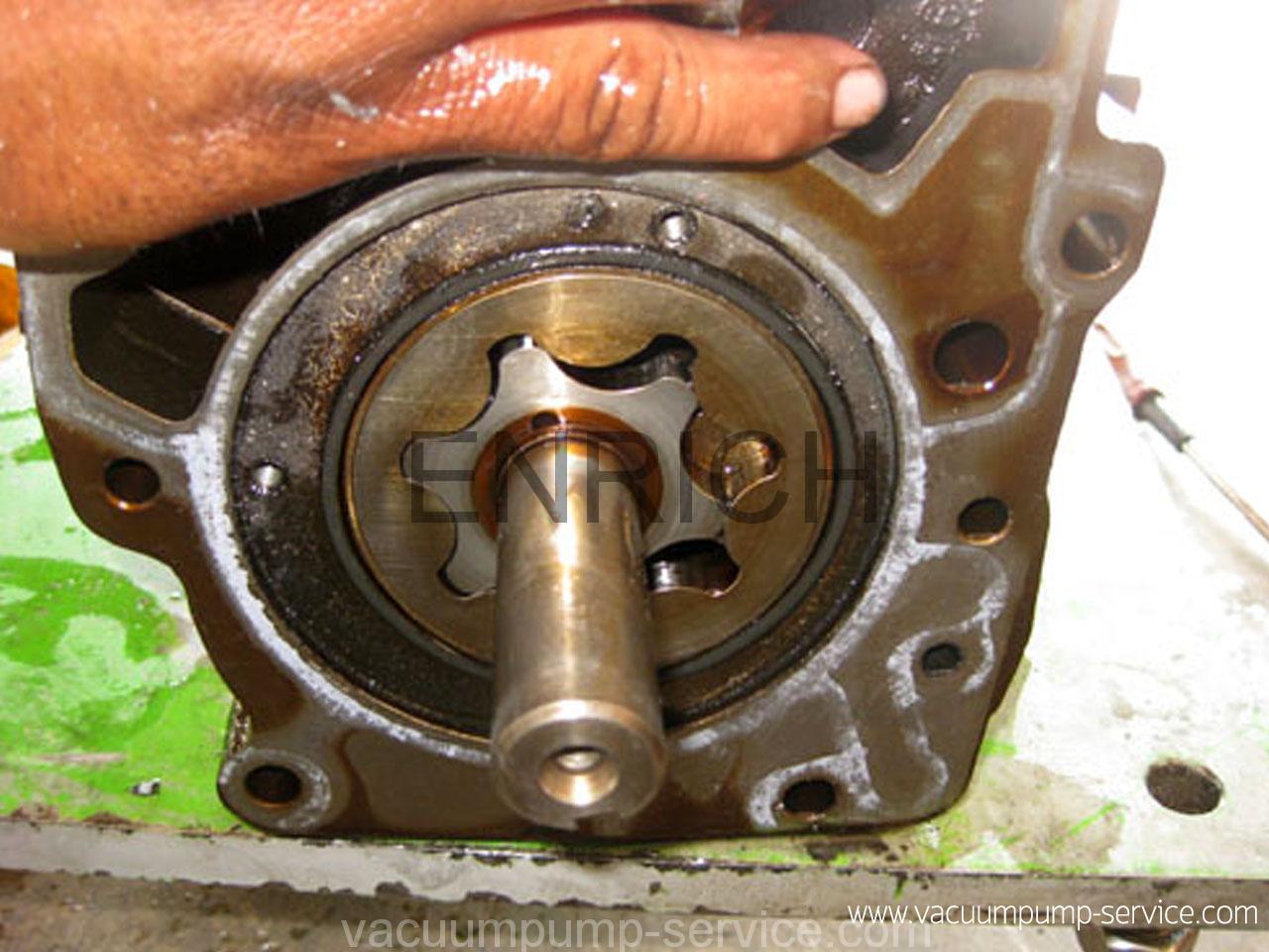 Repairing Two-stage Rotary Vane Vacuum Pump